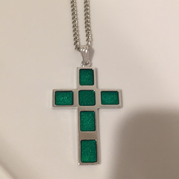 Jewelry | 22 Inch Total Length Silver Chain Cross Necklace | Poshmark